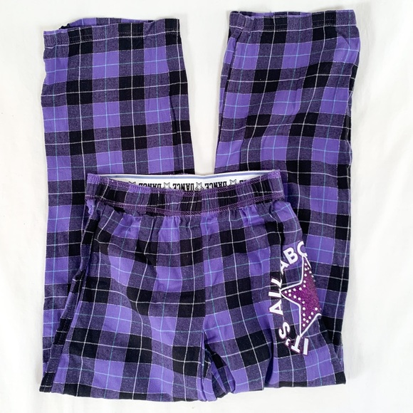 Justice | Bottoms | Purple And Black Plaid Dance Sweatpants | Poshmark